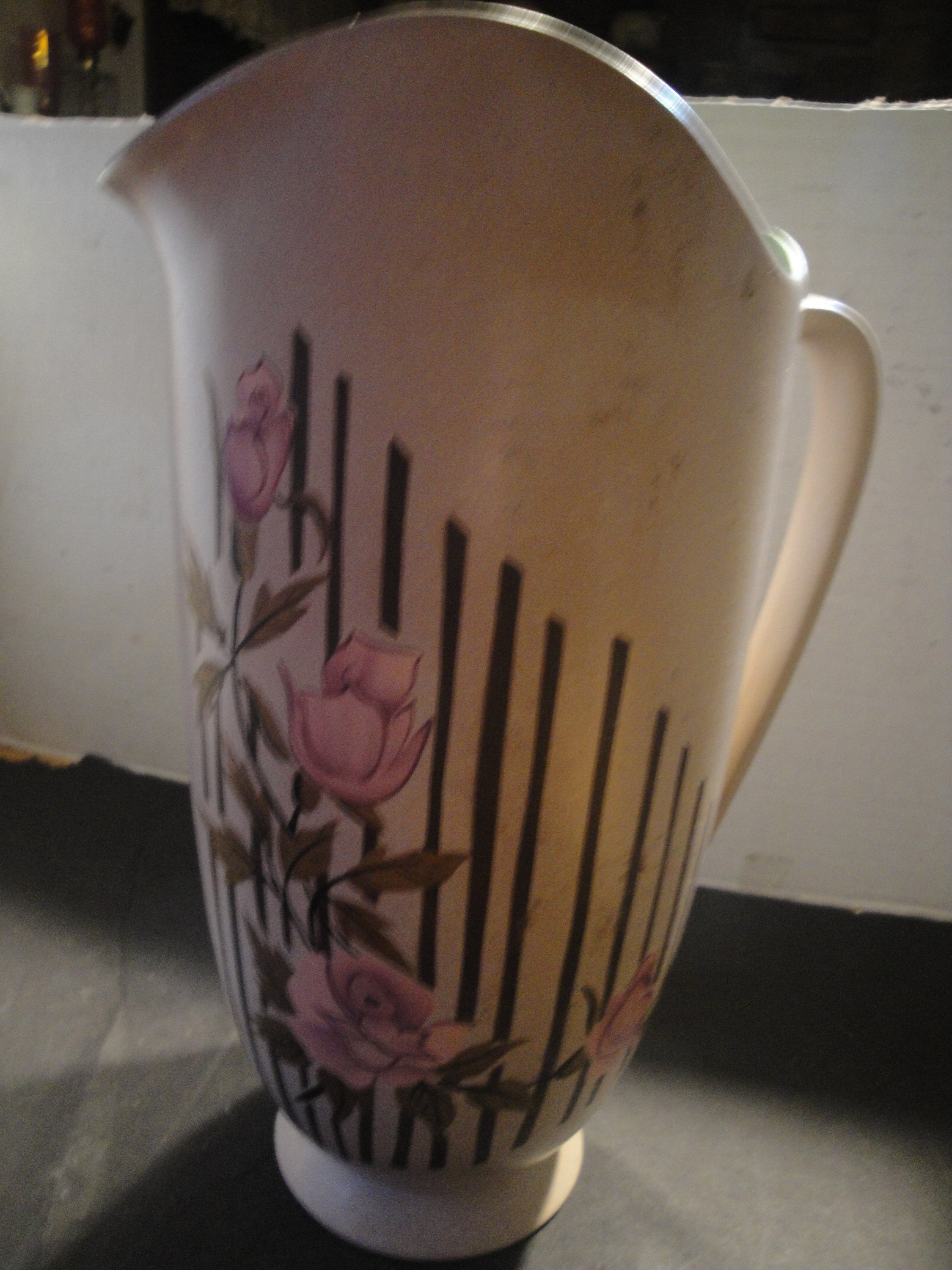 Vintage Howard Pottery, Brentleigh Ware, "osborne", Tall 11" Water Jug ...