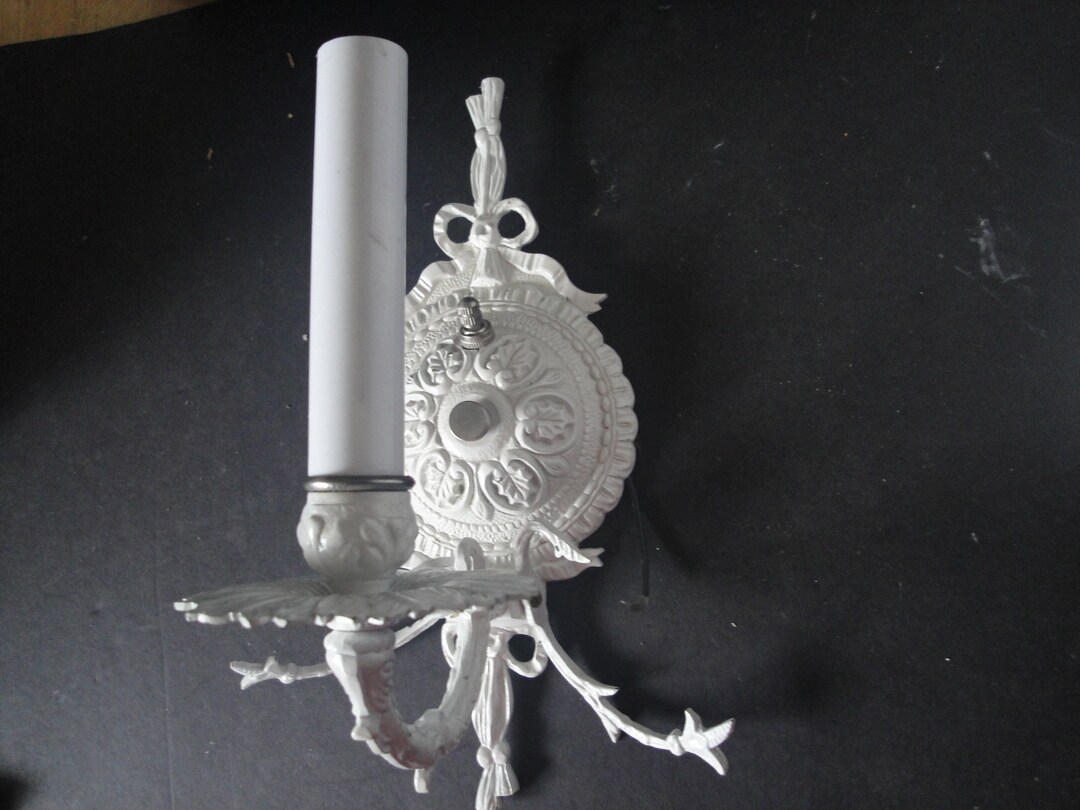 Antique Early Electric Vintage Lighting, Ornate Wall Scone Light - Made ...