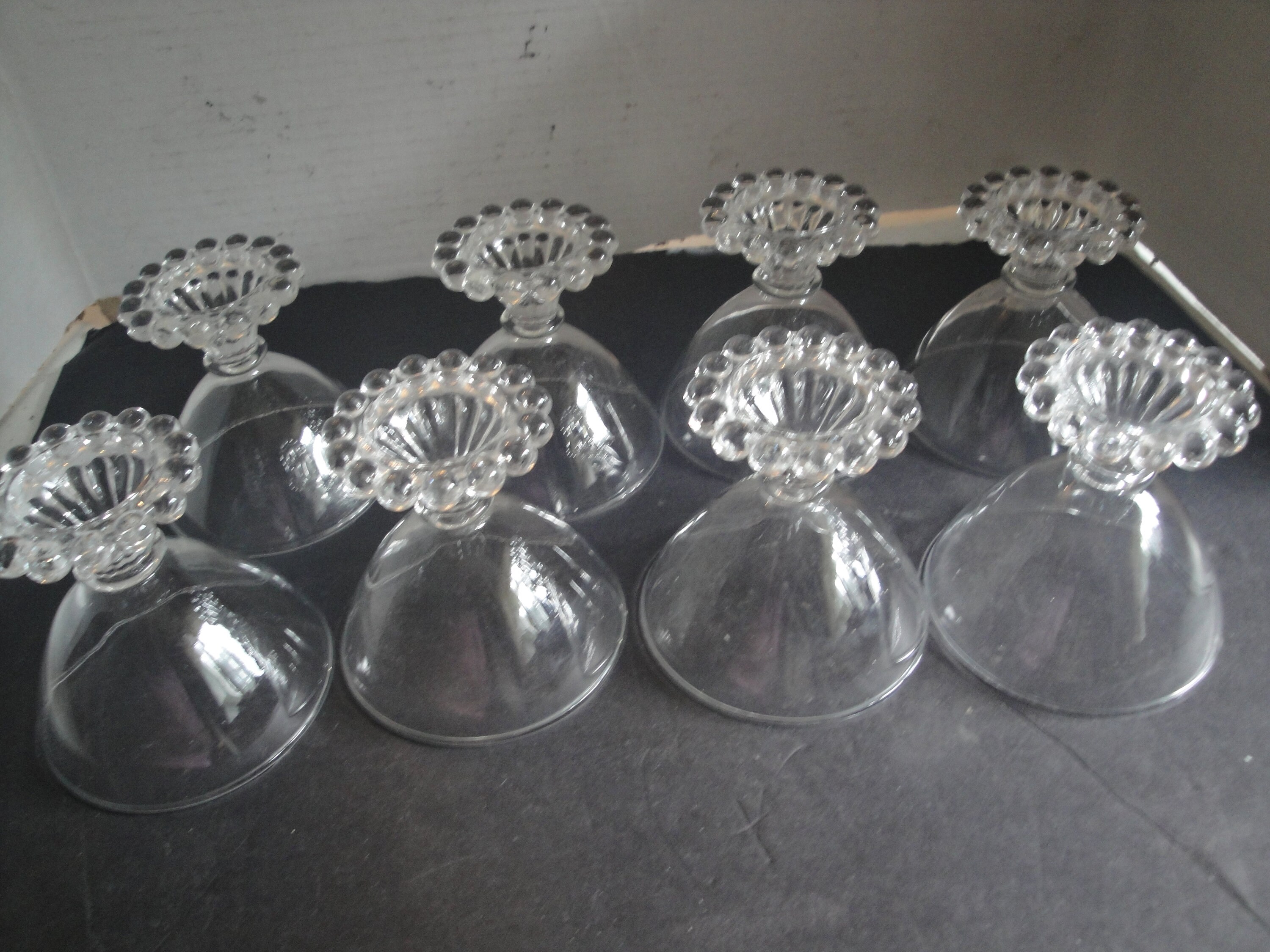 Anchor Hocking "berwick", Boopie Glasses,clear Glass, Set of 8 - Vintage - Etsy
