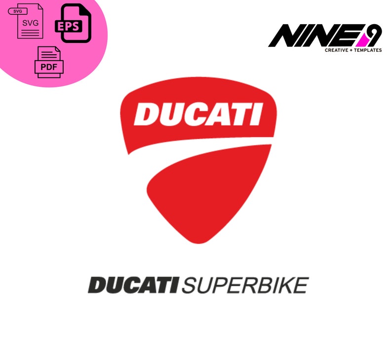 DUCATI Logo Vector, SVG EPS Vinyl Cutter Plotter, Ducati Scrambler ...