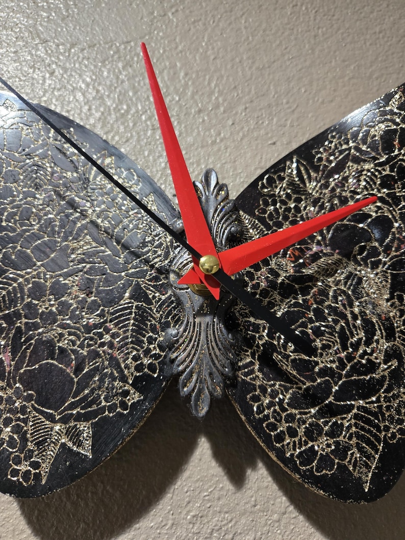 Butterfly Clock - Etsy