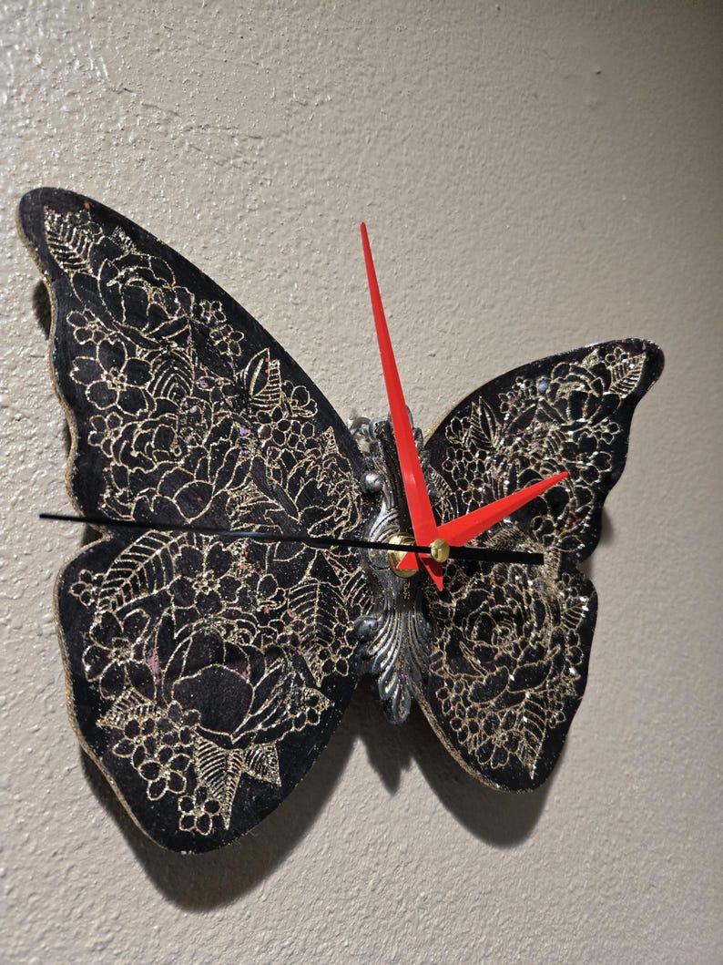 Butterfly Clock - Etsy