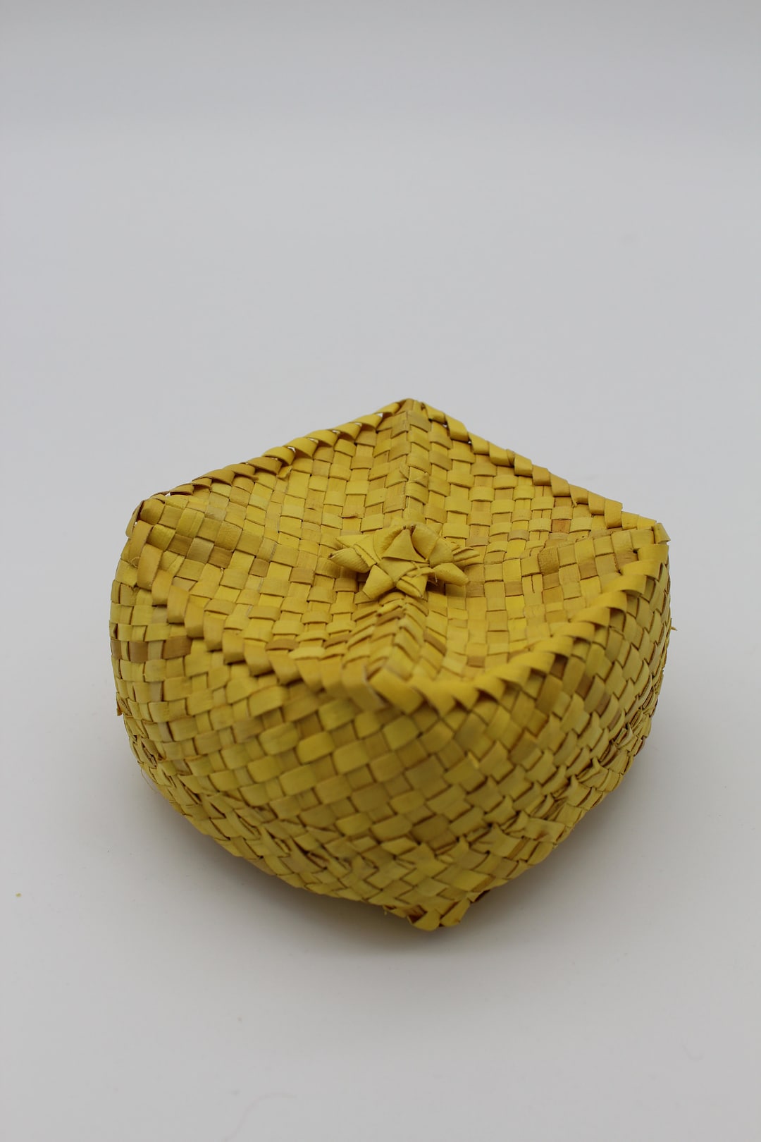 Set of Two Handmade Bast Boxes From Bali, Yellow and Red, Vintage - Etsy