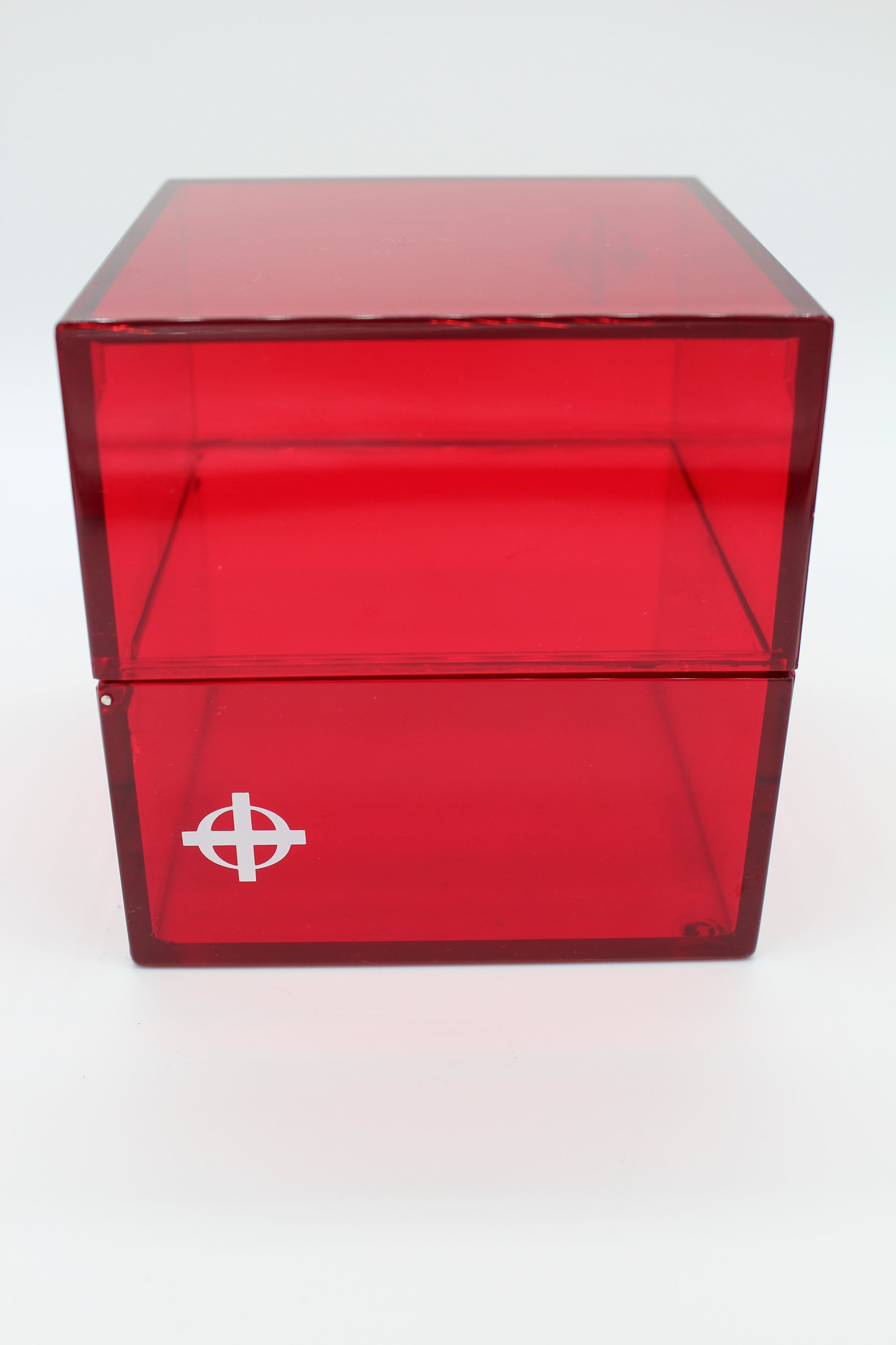 Red Acrylic Box to Open in the Shape of a Cube, Vintage - Etsy