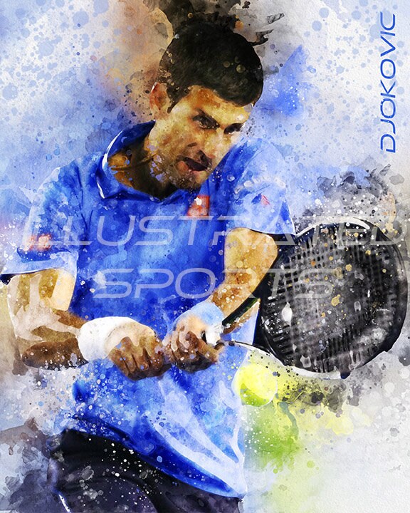 Novak Djokovic Print. High Resolution Digital Download Printable ...