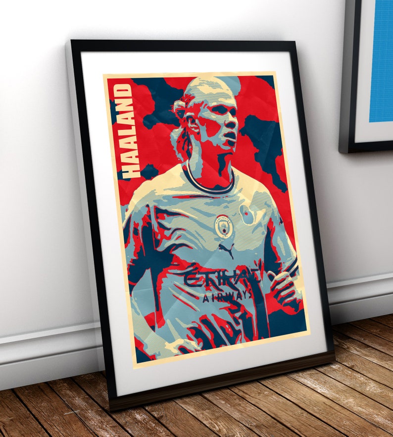 Erling Haaland Pop Art Print. High Resolution Digital Download - Etsy