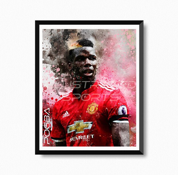 Paul Pogba Print. High Resolution Digital Download Printable Artwork in ...
