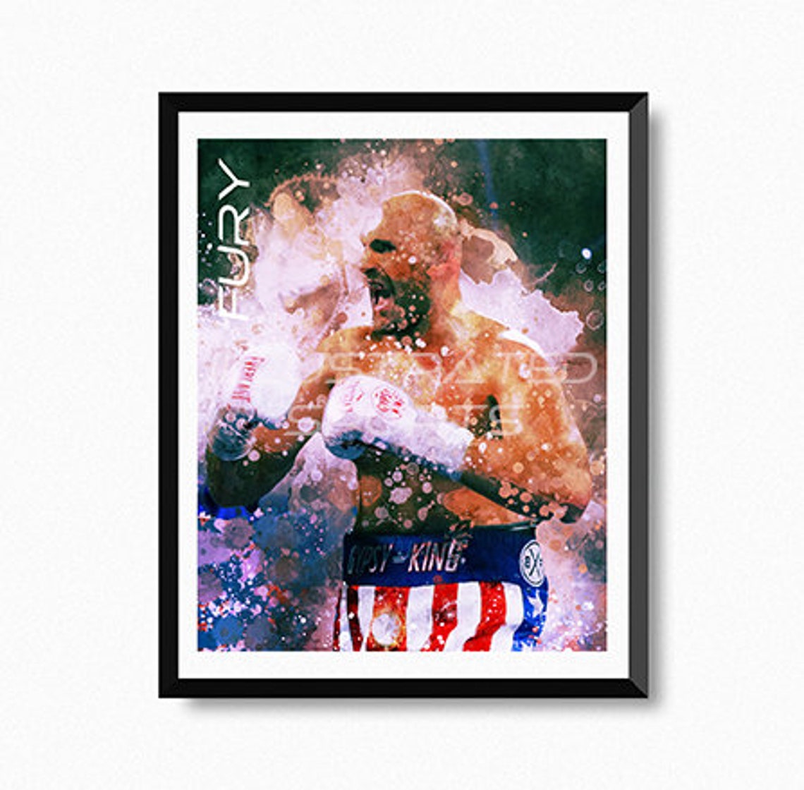 Tyson Fury Print. High Resolution Digital Download Printable Artwork in ...