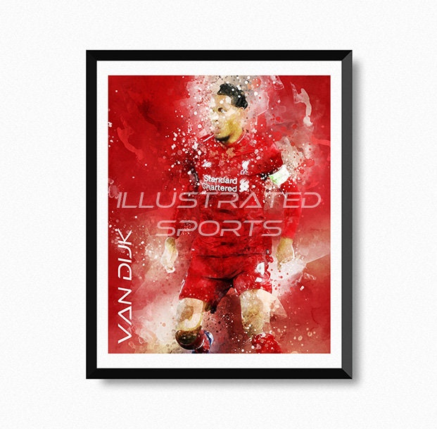 Virgil Van Dijk Print. High Resolution Digital Download - Etsy