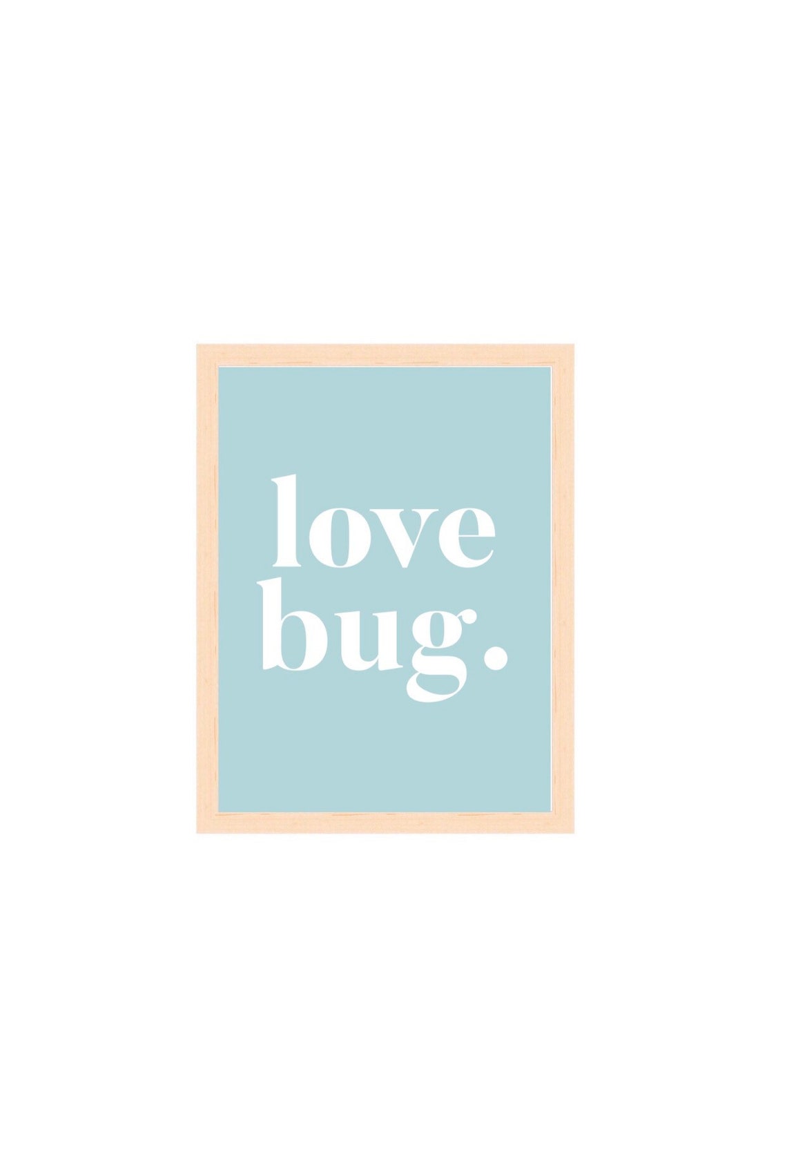 Love Bug Print Printable Digital Download Nursery Baby Wall | Etsy