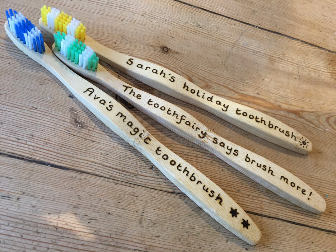 Personalised Bamboo Toothbrush - Etsy UK