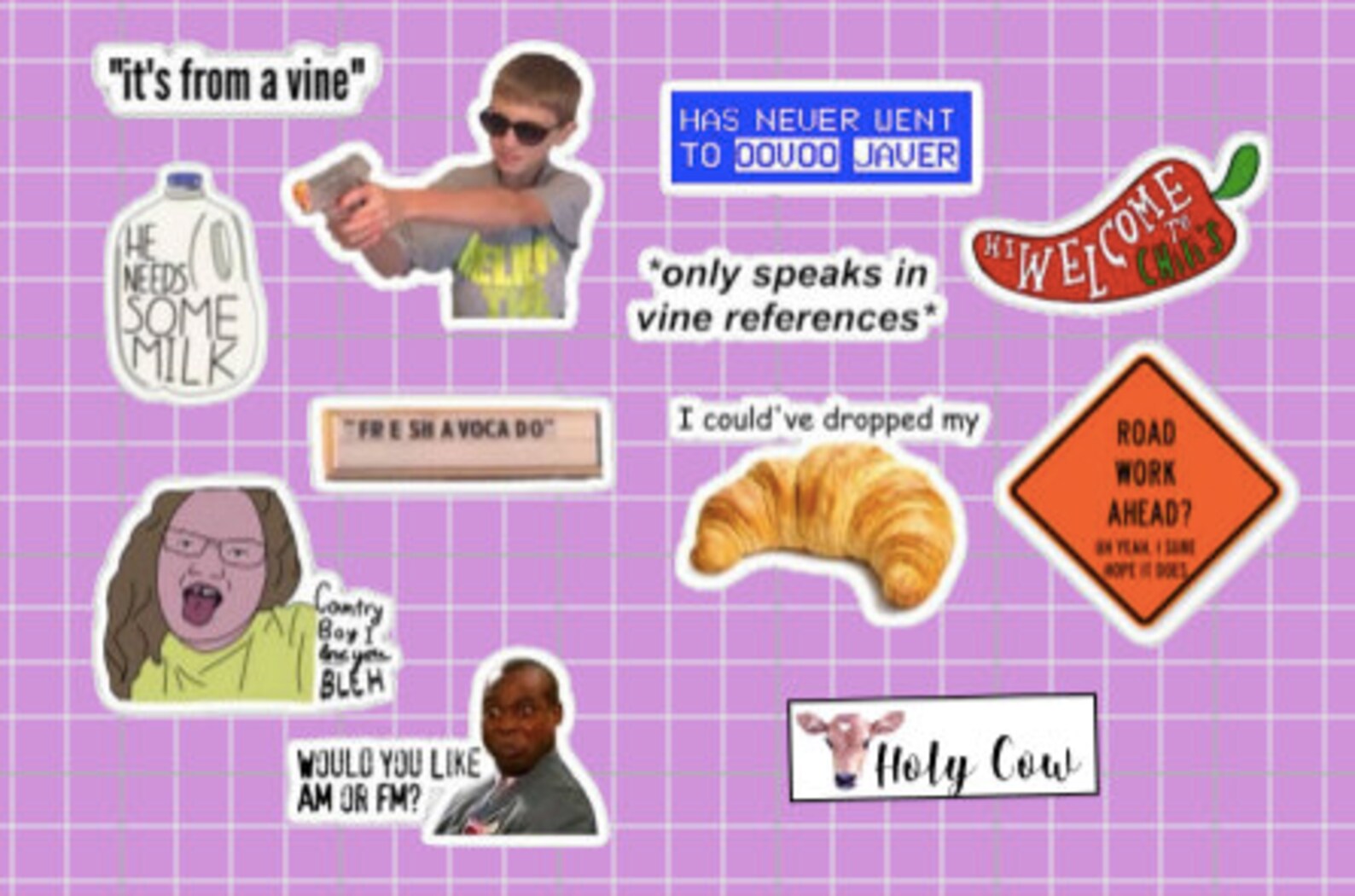 Vine Aesthetic Sticker Pack | Etsy