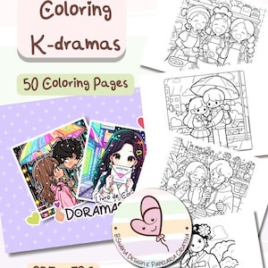k drama coloring pages