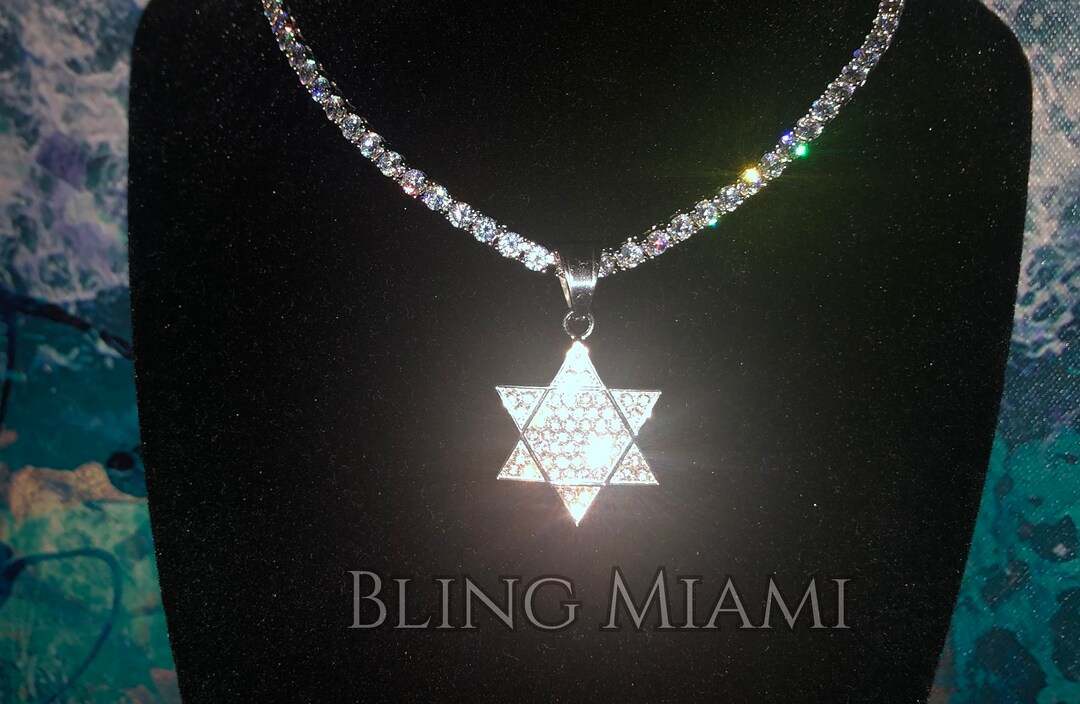 Israelite Star Pendant by Bling Miami - Etsy