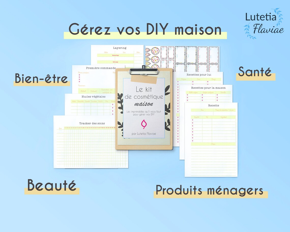 Lot complet de Planificateurs Maison à imprimer Planning - Etsy France