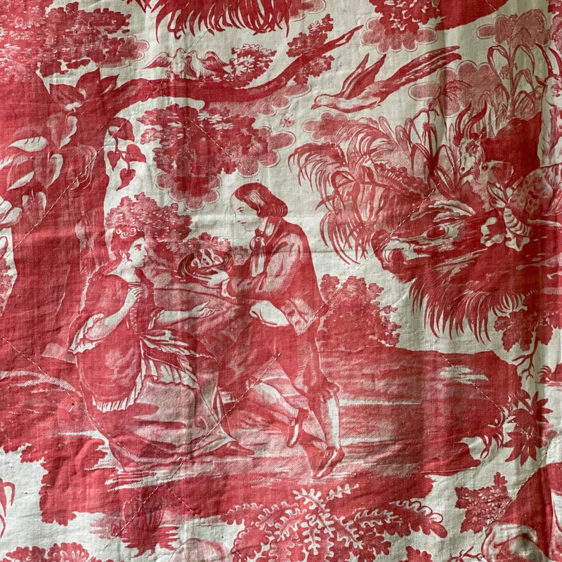 English Toile Fabric - Etsy