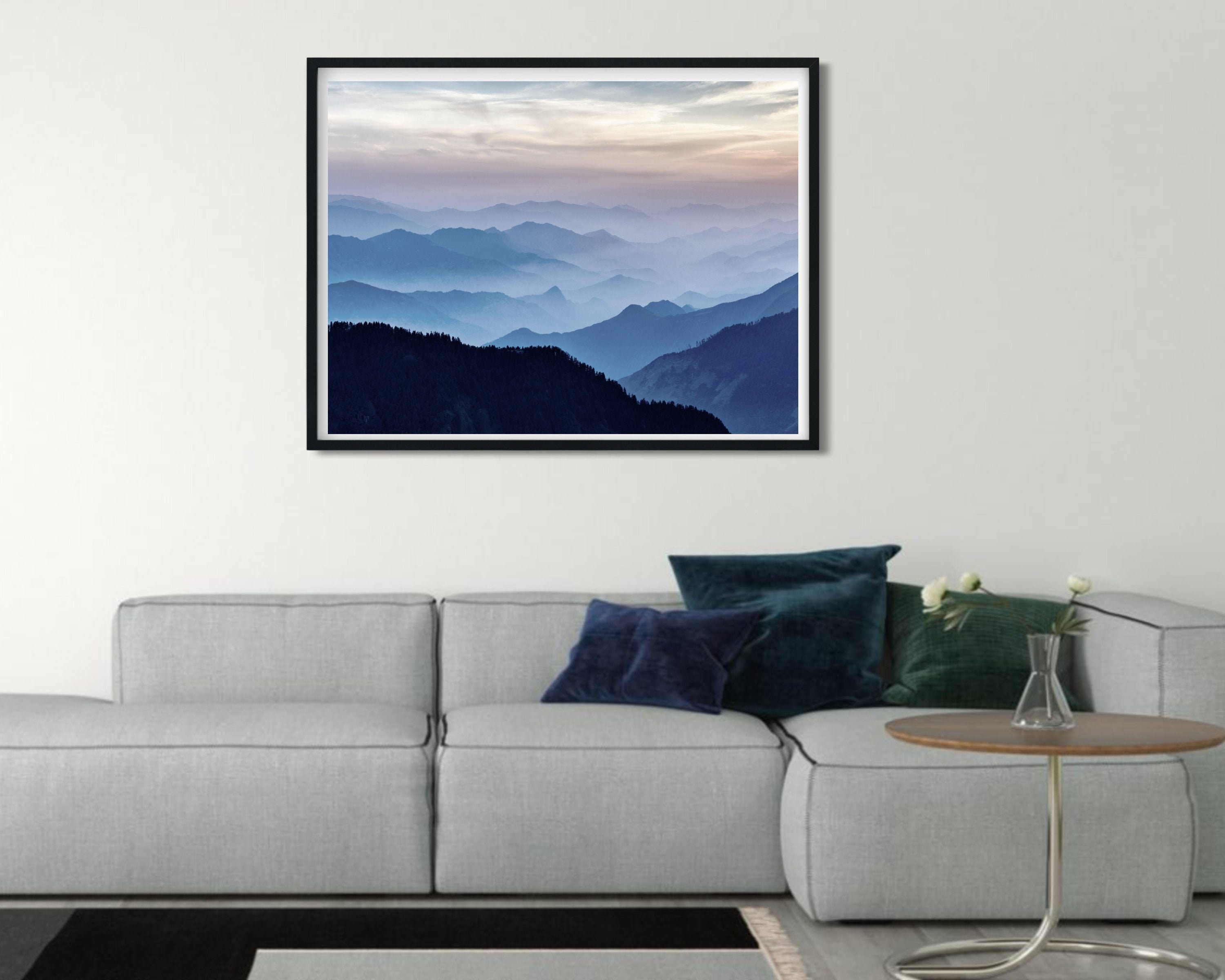 Blue Mountain Photo Printable Nordic Wall Art Landscape - Etsy