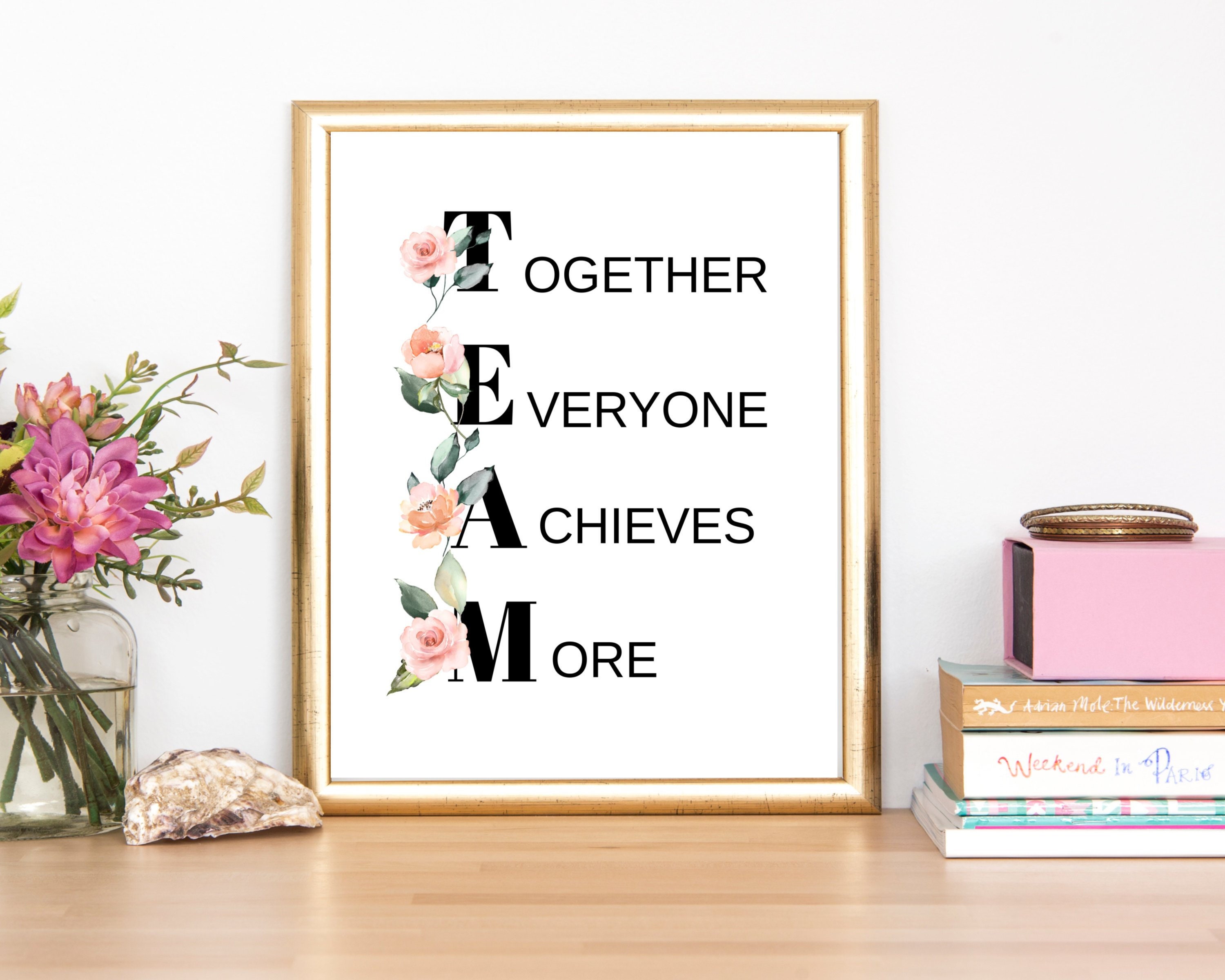 Together Everyone Achieves More Printable Office Teamwork - Etsy Ireland