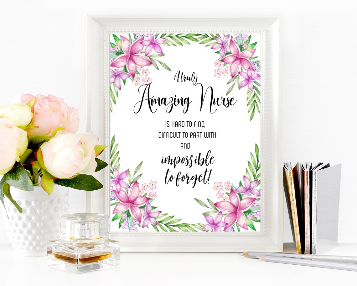 Gift for Nurse A Truly Amazing Nurse is Hard to Find - Etsy