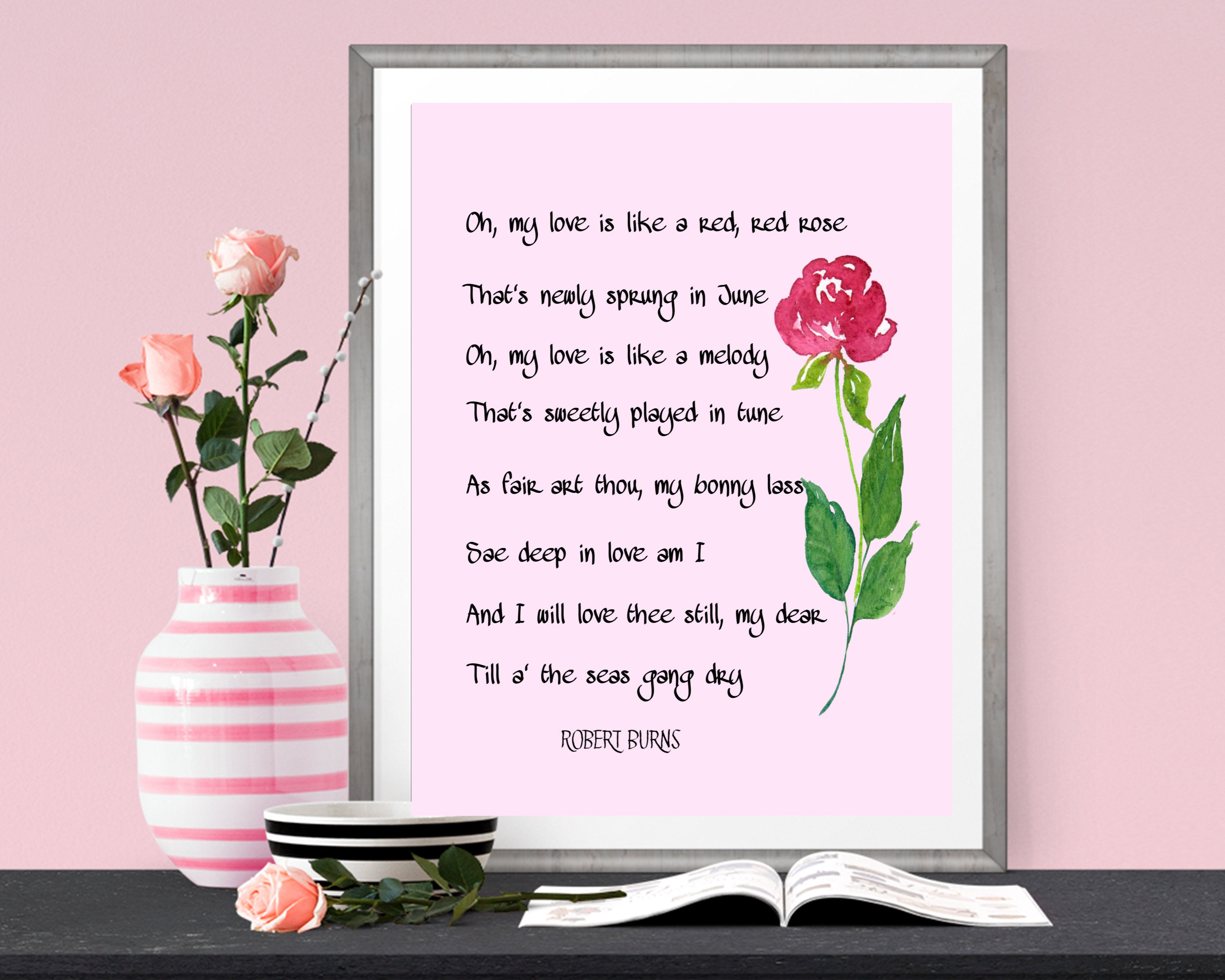 My Love Is Like A Red Red Rose Poem