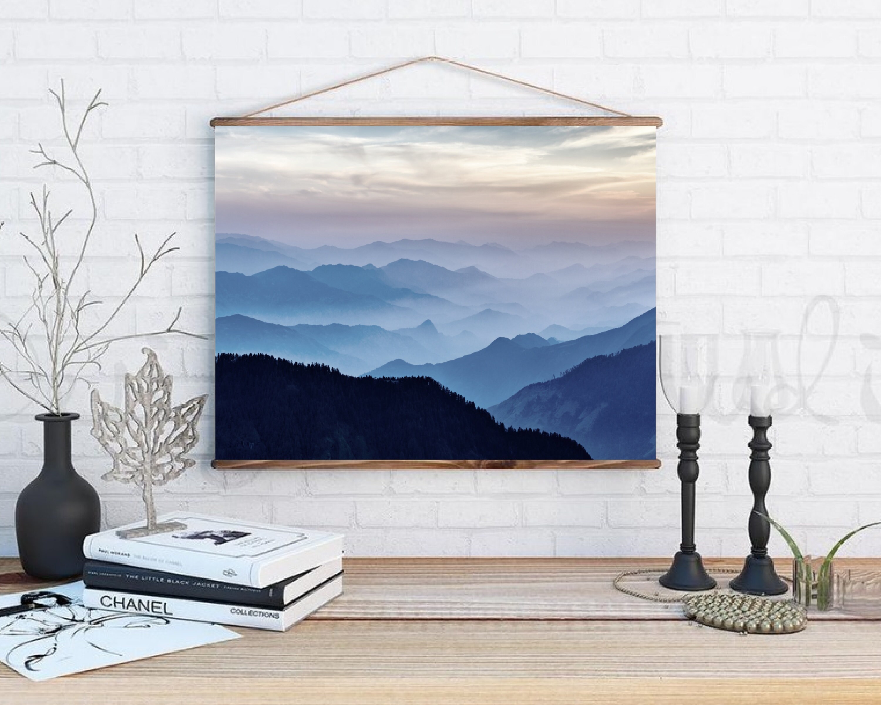 Blue Mountain Photo Printable Nordic Wall Art Landscape - Etsy