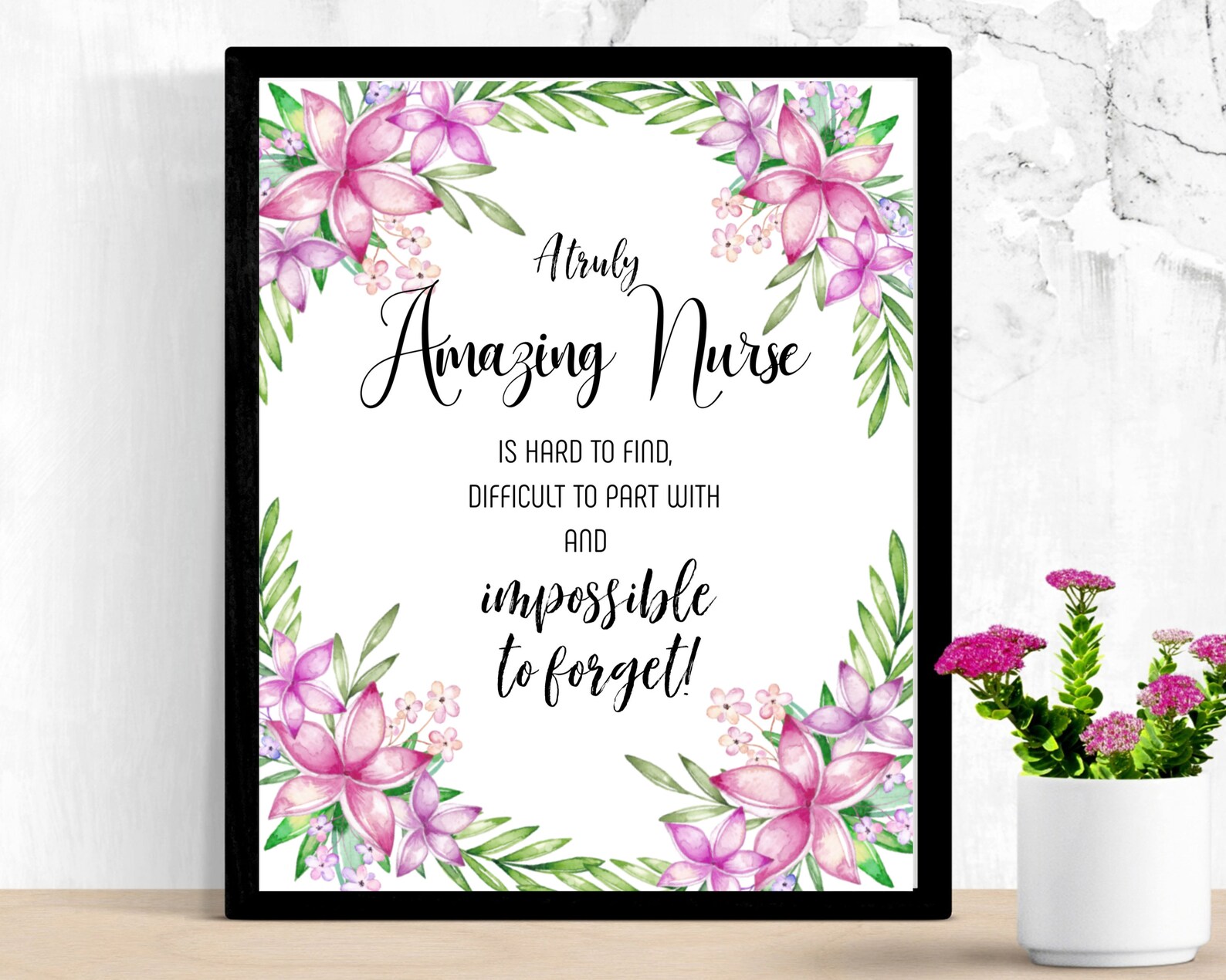 Gift for Nurse A Truly Amazing Nurse is Hard to Find - Etsy