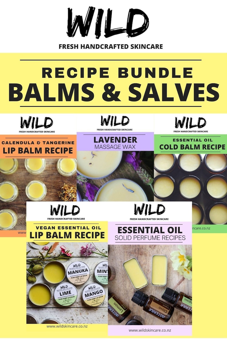 Recipe BUNDLE - Balms, Salves & Waxes - Etsy