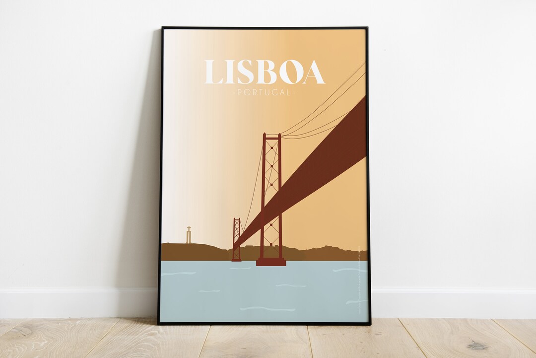 TRAVEL POSTER LISBOA Affiche / Poster Lisboa / A4 A5 - Etsy France