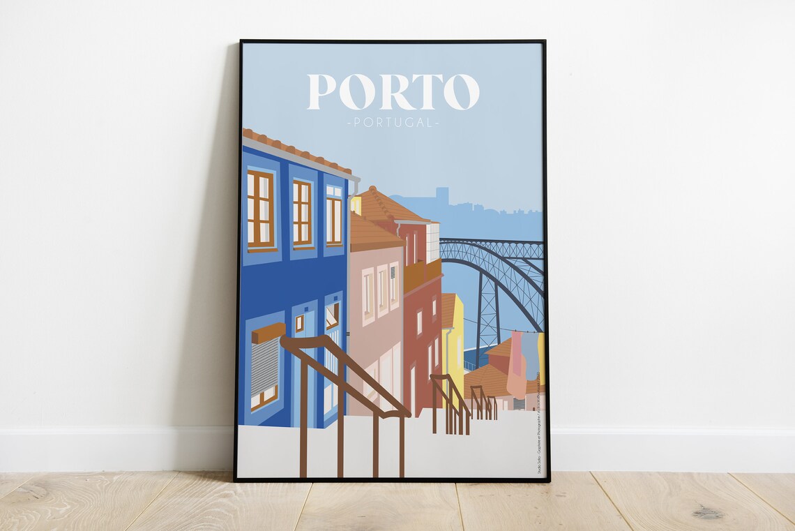 TRAVEL POSTER PORTO Affiche / Poster porto / A3 - Etsy UK