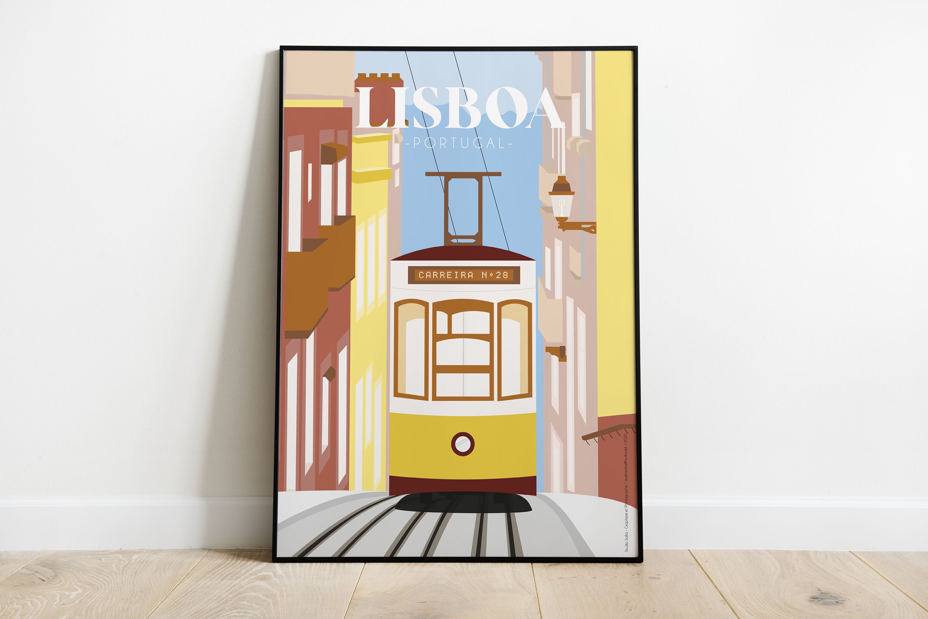 TRAVEL POSTER LISBOA Affiche / Poster Tramway | Etsy