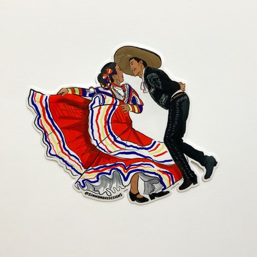 WATERPROOF Jalisco Ballet Folklorico Sticker - Etsy