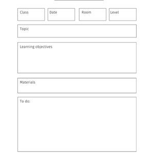 Lesson Plan Monthly Overview Weekly Lesson Planner - Etsy