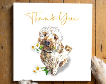 Dog Thank You Card - Etsy