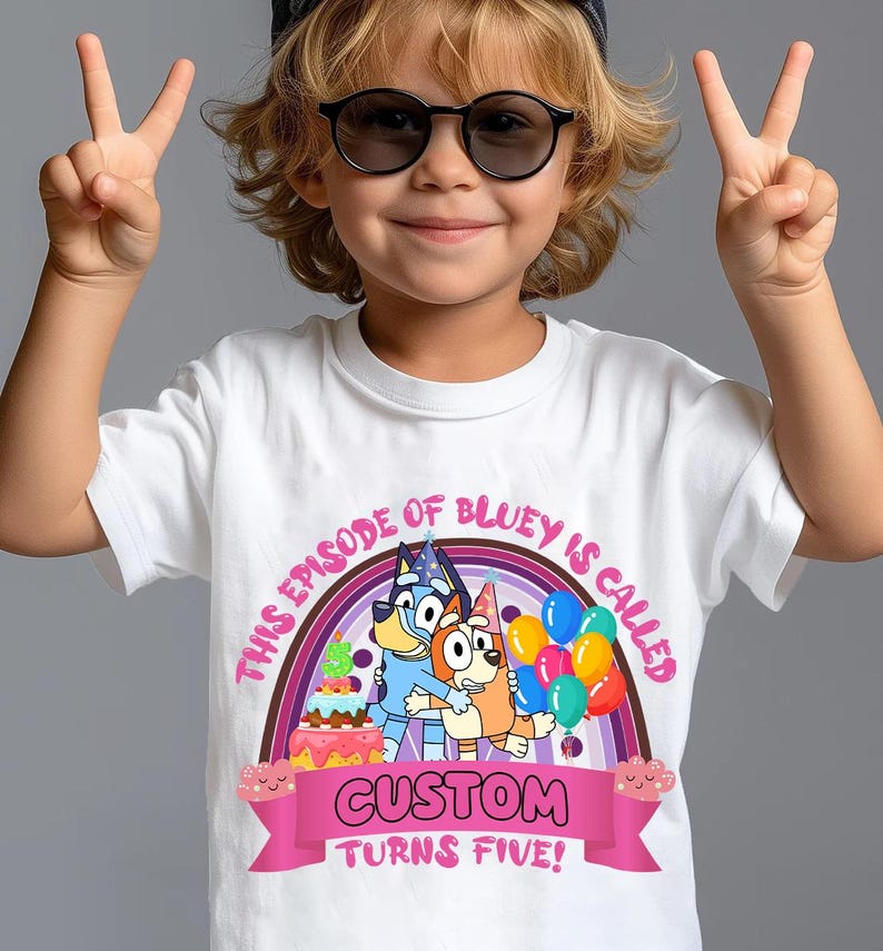 This Episode of Bluey is Called Turns Five PNG, Bluey Birthday, My ...