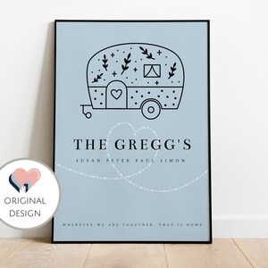 Personalised Caravan Gift, Caravan Decor Sign, Travel Adventures ...