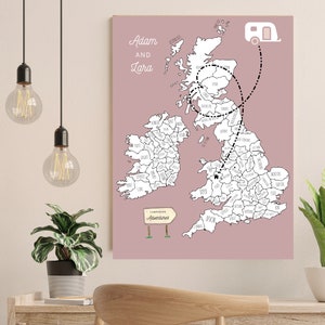 Personalised Travel Map, Pin Your Travels, Travel Adventure Map, Pin ...