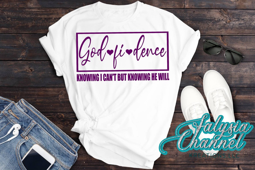 Godfidence SVG - Etsy