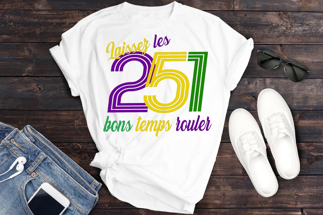 251 Area Code Let the Good Times Roll - Etsy