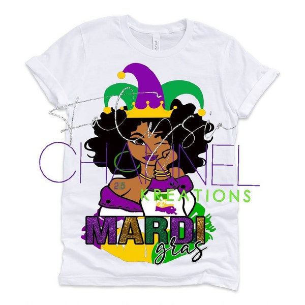 Mardi Gras Black Girl Png Etsy