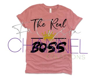 I the Boss Svg, I Am the Real Boss Svg, Funny Couple Svg, Valentine's ...