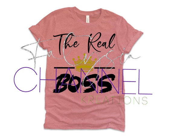The Real Boss SVG | Etsy