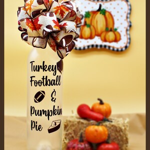 Turkey Football & Pumpkin Pie-autumn-fall-thanksgiving-football-lighted ...