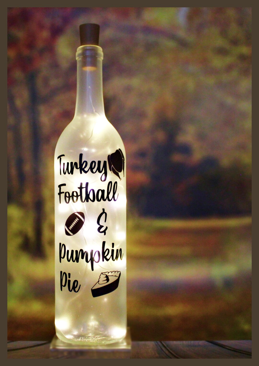 Turkey Football & Pumpkin Pie-autumn-fall-thanksgiving-football-lighted ...