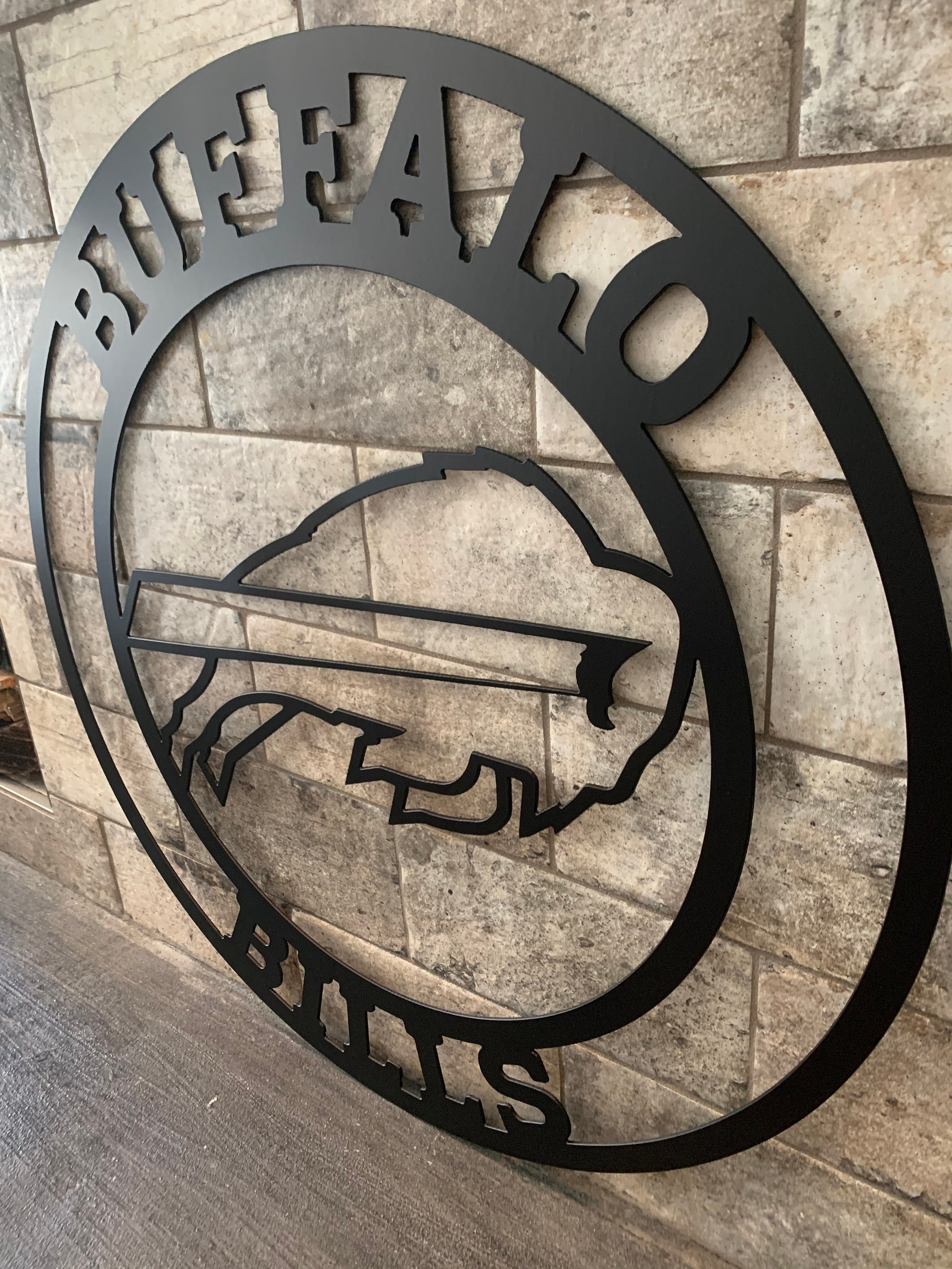 Custom Round Buffalo Bills Metal Sign | Etsy