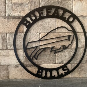 Custom Round Buffalo Bills Metal Sign 18 Inch - Etsy