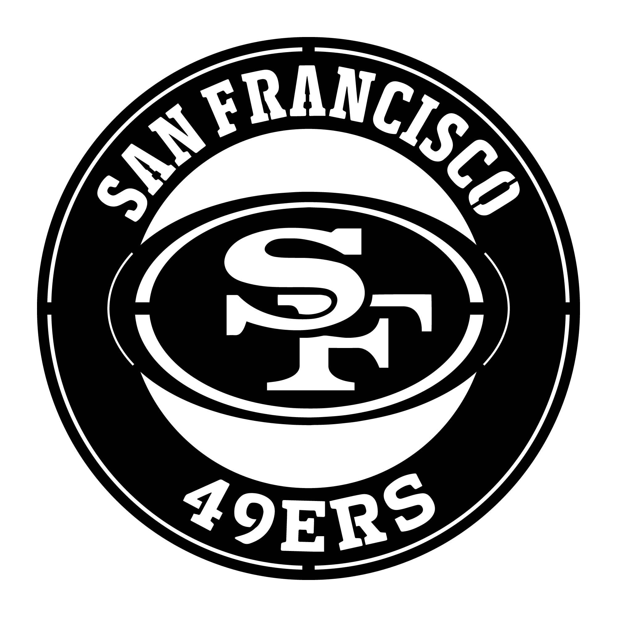 49ers Logo Black And White