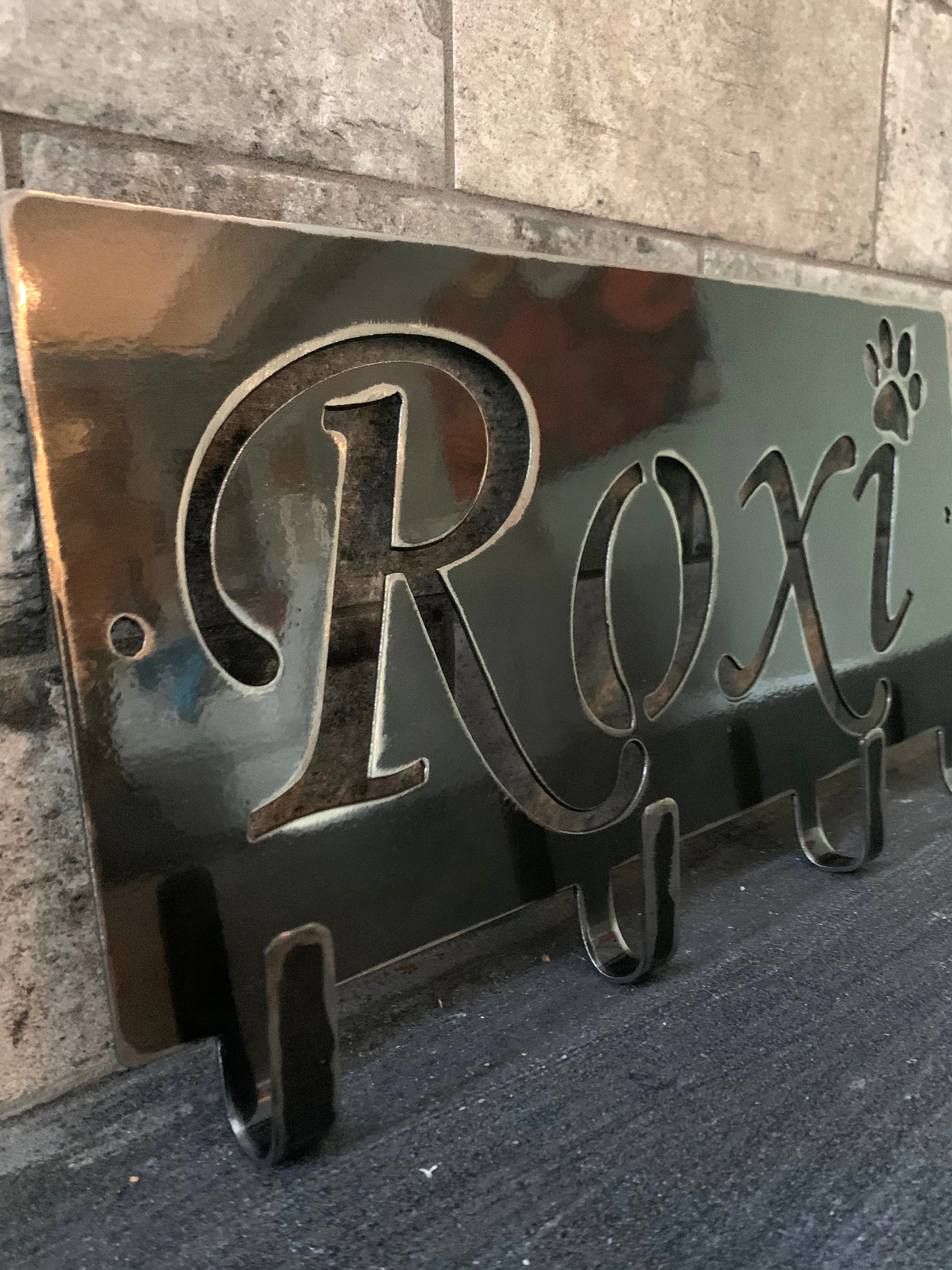 Custom Metal Dog Leash Holder / Rack / Hanger With | Etsy