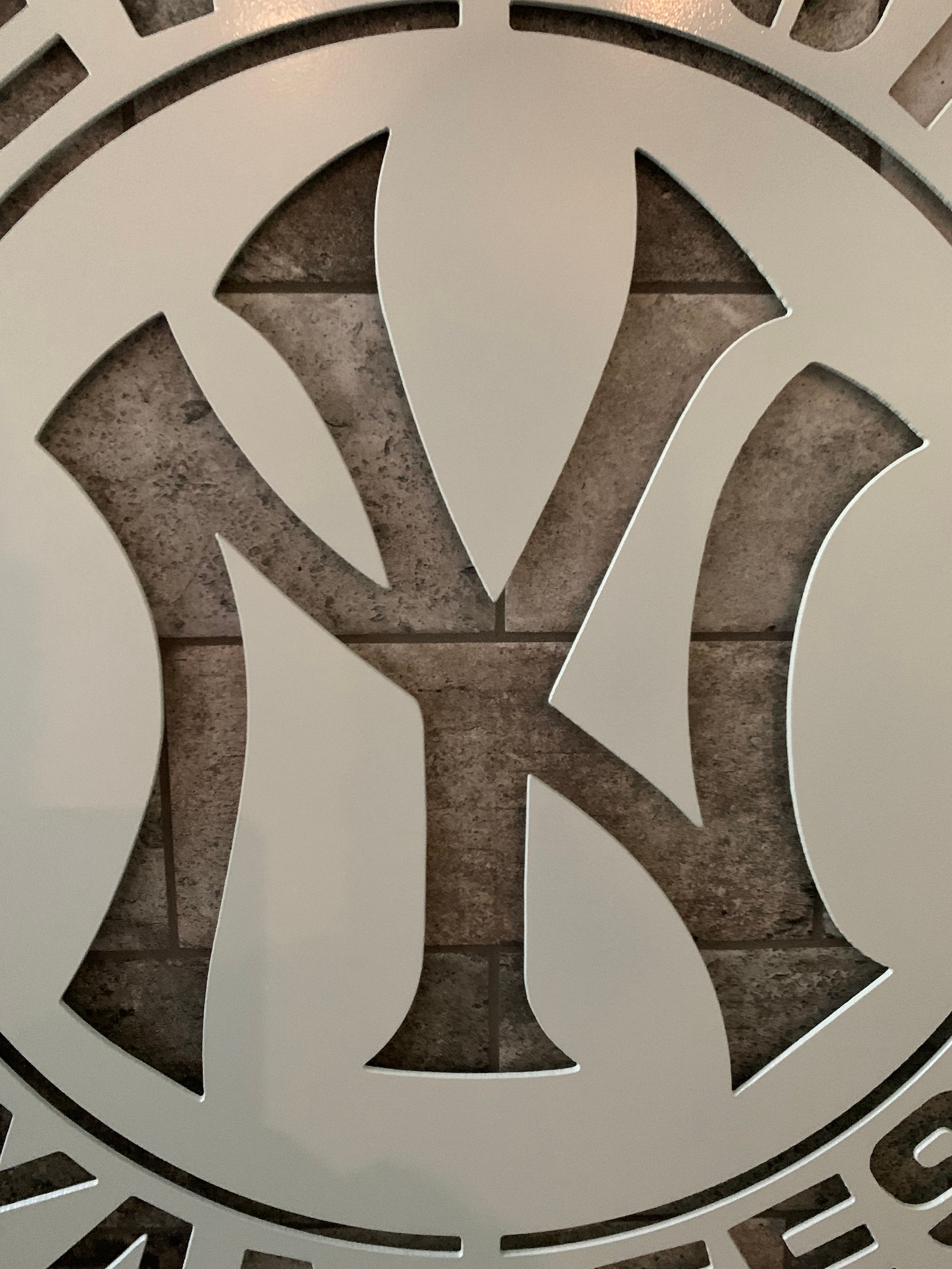Custom New York Yankees Metal Sign 34x 34 Inches - Etsy