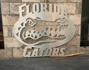 Metal Florida State Outline Border Steel Wall Art Sign Made in USA ...