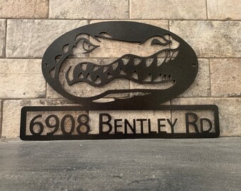 Metal Sign Alligator - Etsy